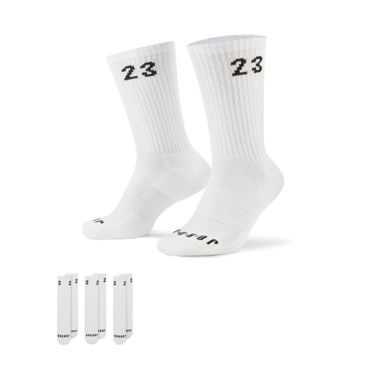Calzini Jordan Jordan Essential Crew 3 Paia - 144 White-Black - Fútbol ...