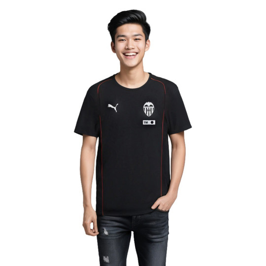 Maglietta Puma Valencia CF Fanswear 2024-2025 Black-Team Regal Red ...