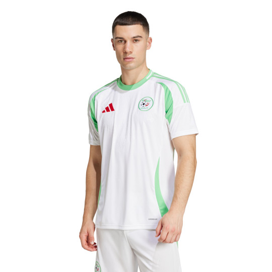 Maglia adidas Algeria Home Coppa Africa 2024 White-Semi Flash Green ...