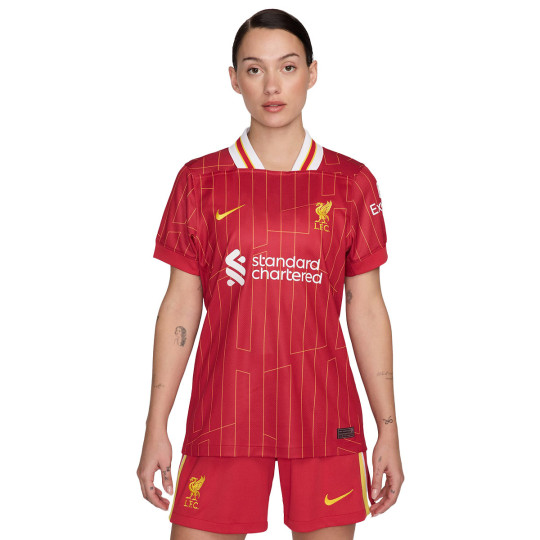 Maglia Nike Liverpool FC Home 2024-2025 da Donna Gym Red-White-Chrome ...