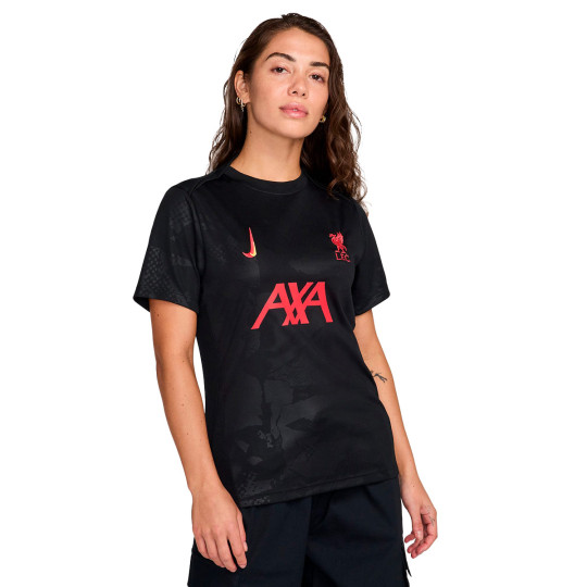 Maglia Nike Liverpool FC Pre-Match 2024-2025 da Donna Black-Chrome ...