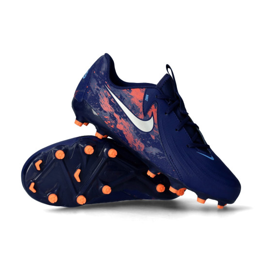 Scarpe Nike Phantom GX II Academy FG/MG EH da Bambino Blue Void-Chrome ...
