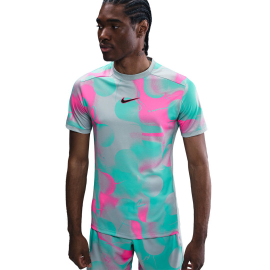 Maglietta Nike Academy + Graphic Hyper Pink-Ocean Cube-Dynamic Turq ...