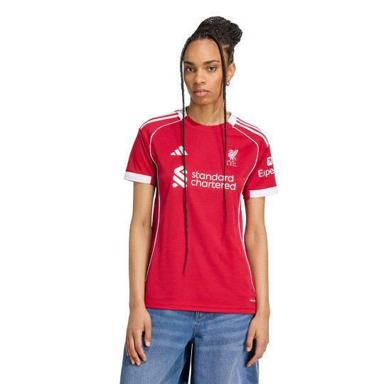 Maglia adidas Liverpool Fc Home 2025-2026 da Donna Strawberry Red ...