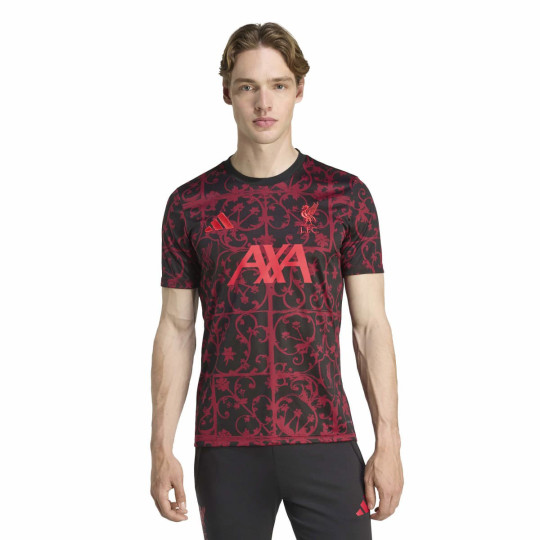 Maglia adidas Liverpool Fc Pre-Match 2025-2026 Black-Pure Ruby - Fútbol ...
